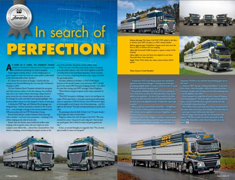 In Search of Perfection | Hokonui Rural Transport Ltd